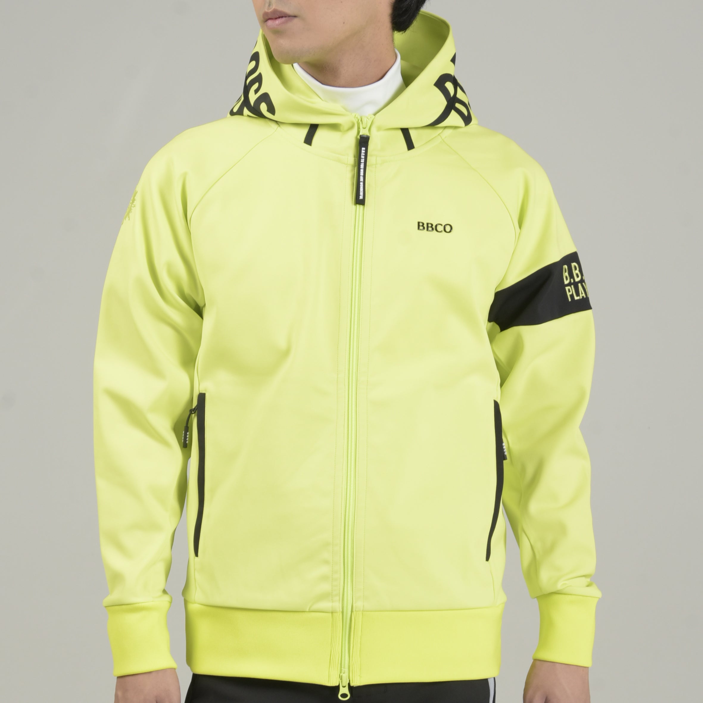 Men's STRETCH LINE ZIP HOODIE｜YELLOW（A5-6551-11） – BBCO