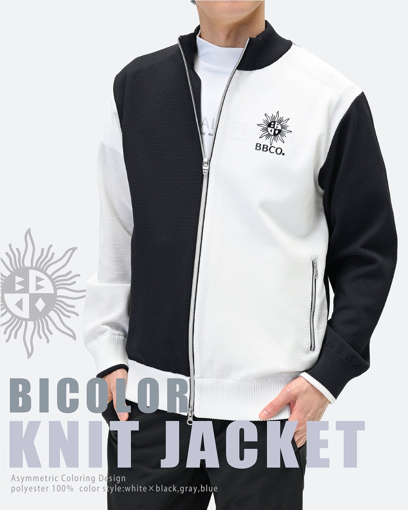 BICOLOR KNIT JACKET – BBCO