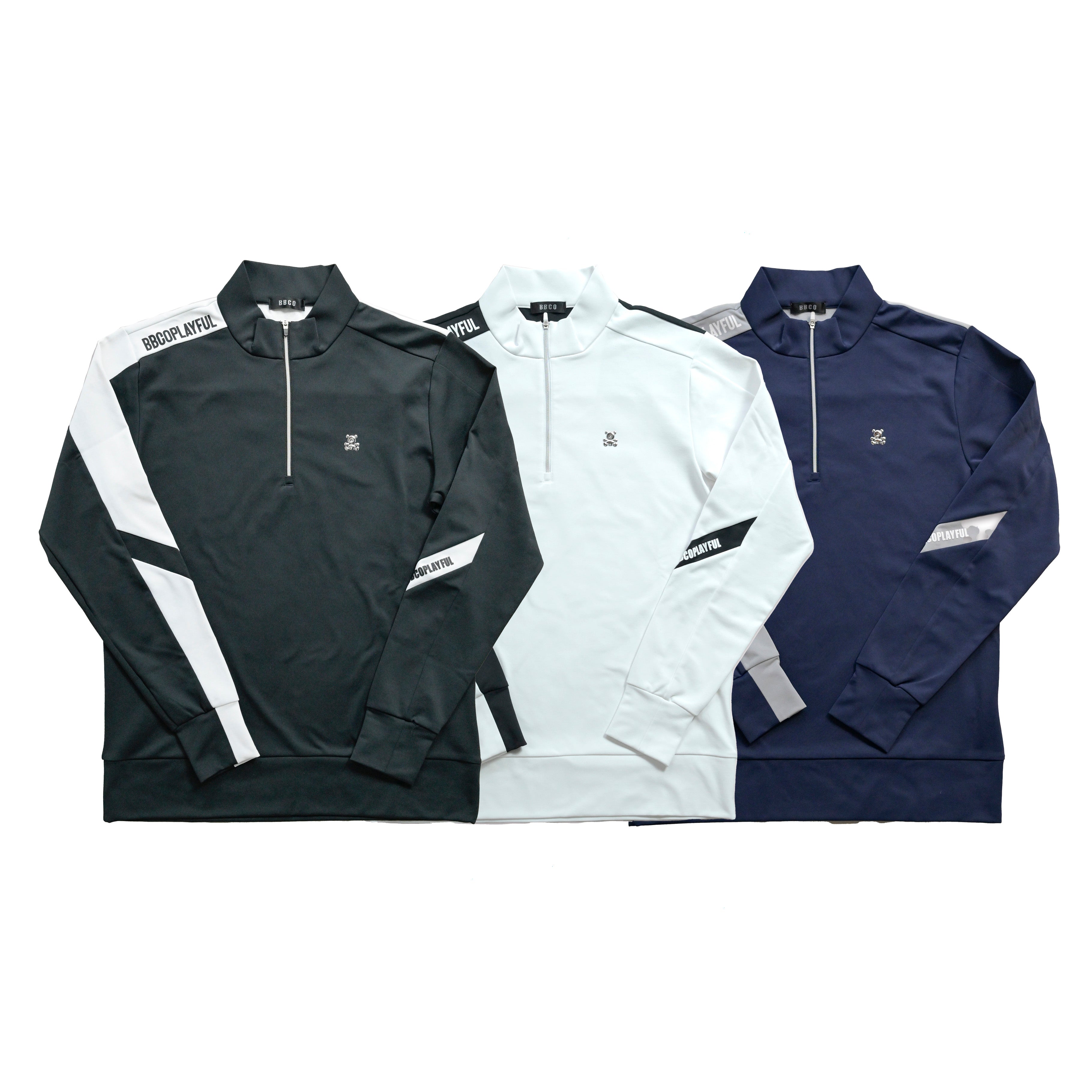 MEN’S HALF ZIP MOCK NECK (LONG SLEEVE)｜（A5-1601-11） – BBCO