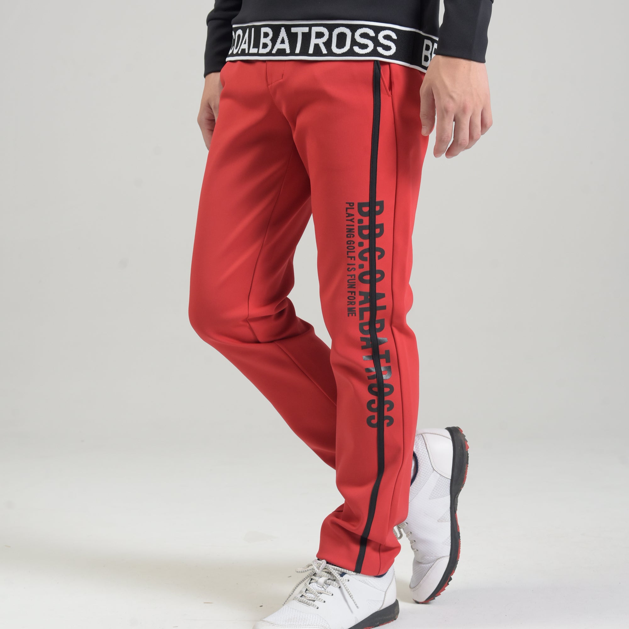 STRETCH LINE PRINT PANTS m｜RED（A5-5355-11） – BBCO