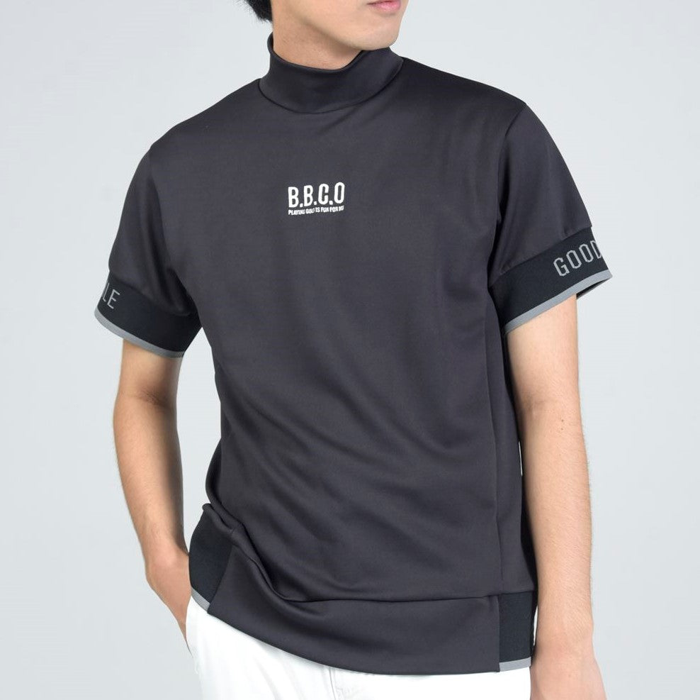 Men's JACQUARD LETTERS MOCK NECK｜black（A1-2504-11） – BBCO